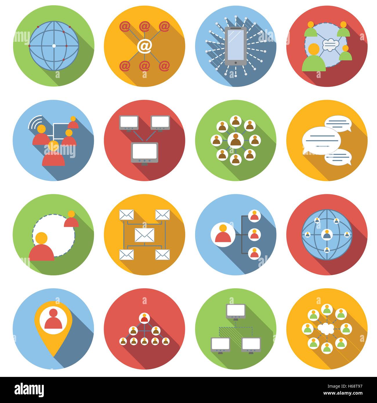 Set 16 communication media hi-res stock photography and images - Alamy