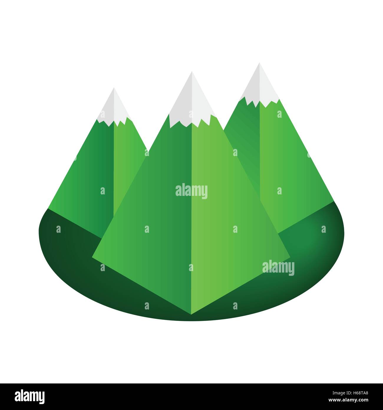 Mountain 3d isometric icon Stock Vector Image & Art - Alamy