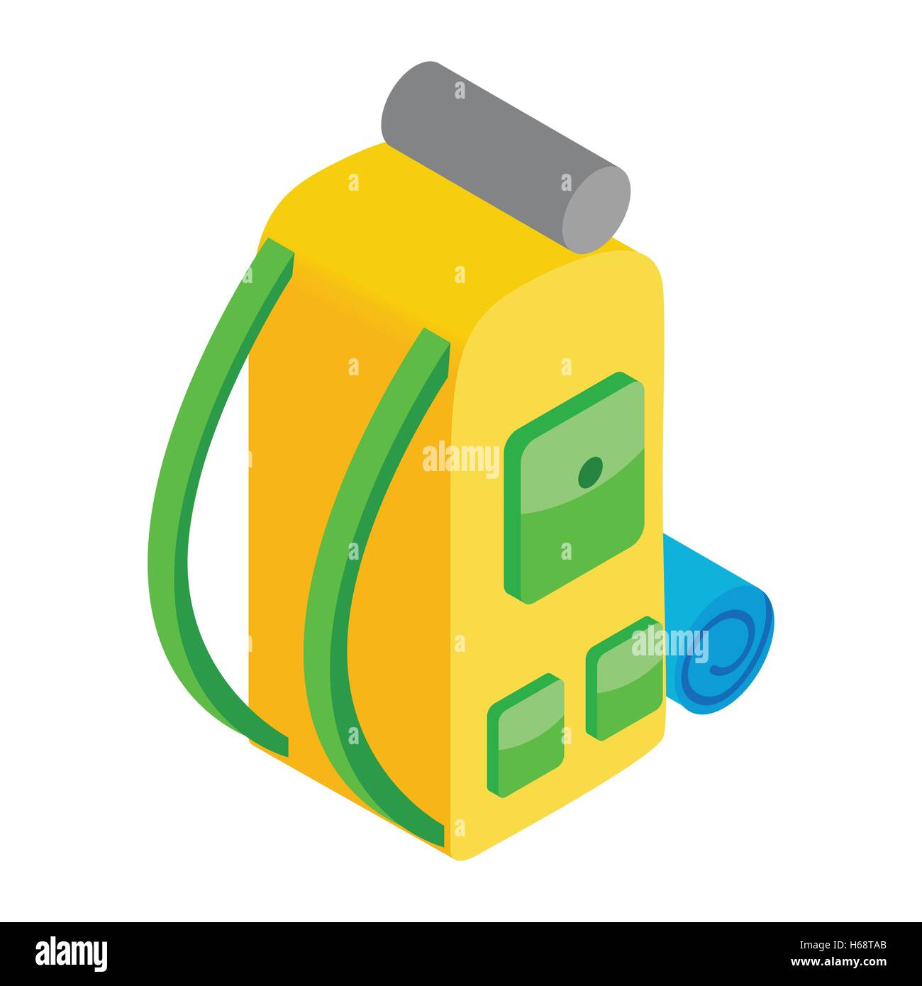 Backpack isometric 3d icon Stock Vector Image & Art - Alamy