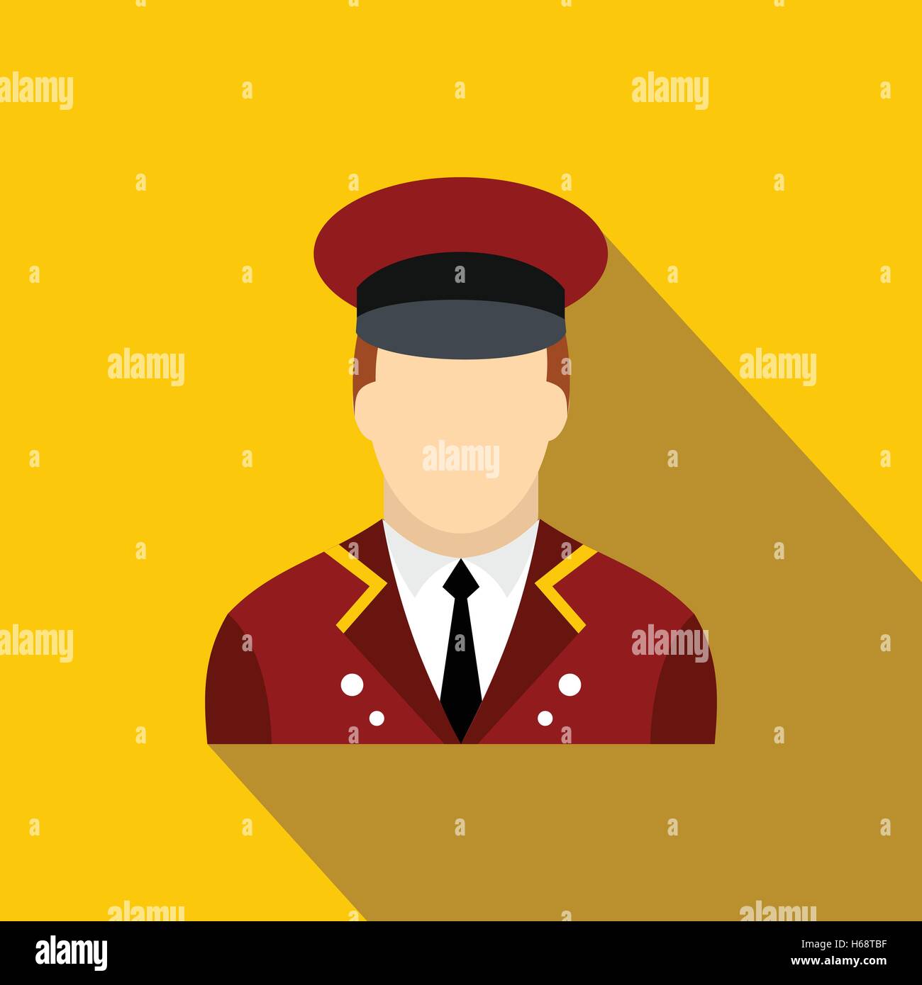 Doorman flat icon Stock Vector Image & Art - Alamy
