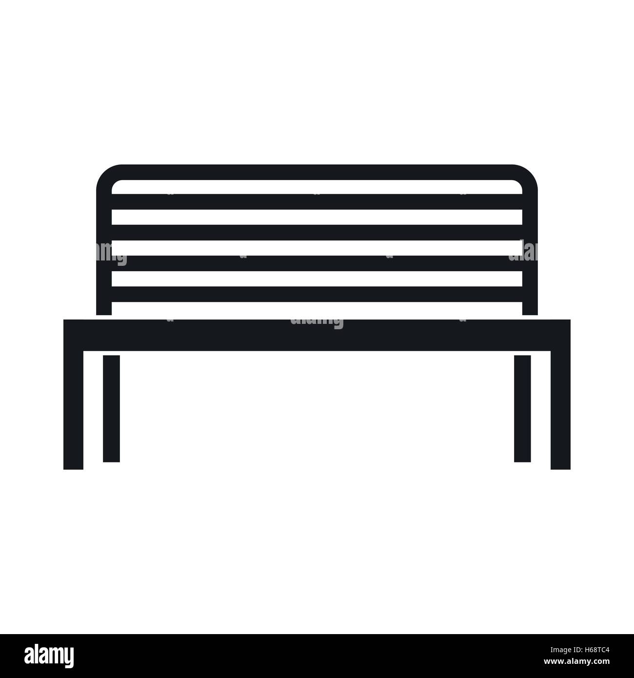 Tubular bench Stock Vector Images - Alamy