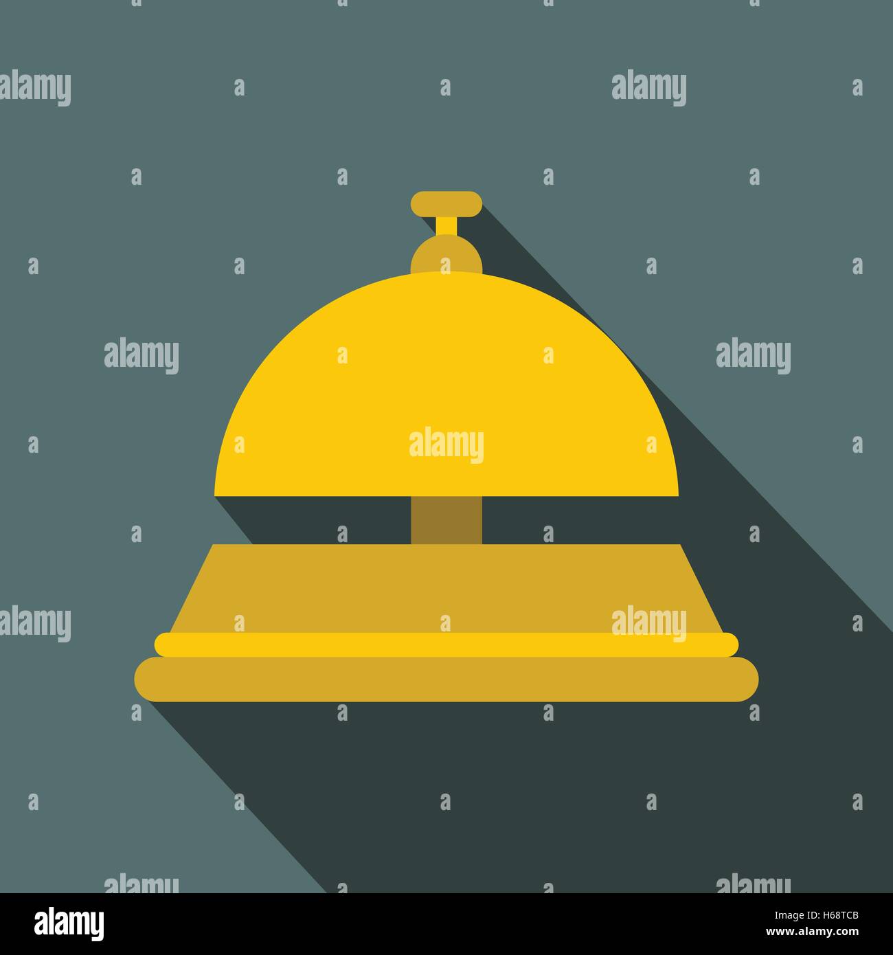 Reception bell flat icon Stock Vector Image & Art - Alamy
