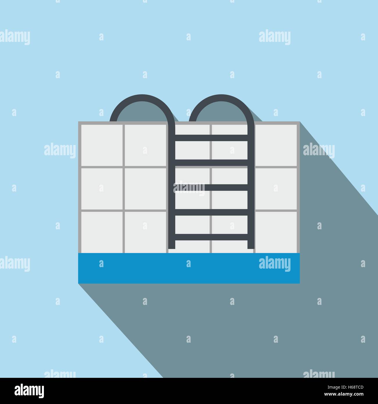 Stairs of the swimming pool icon hi-res stock photography and images ...