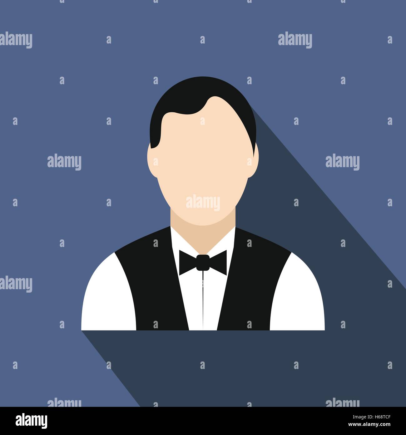 Waiter customer menu Stock Vector Images - Alamy
