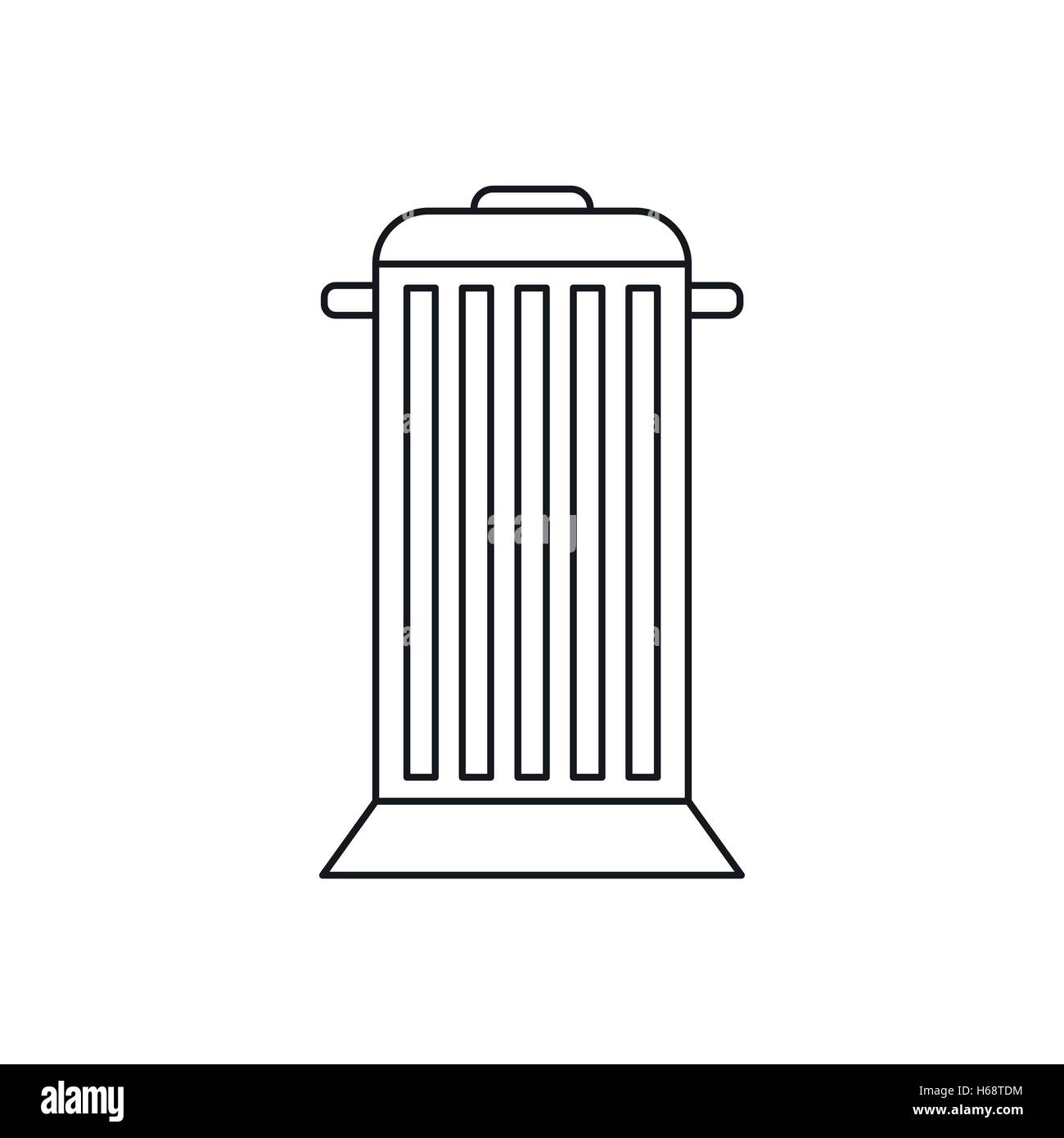 Street trash icon, outline style Stock Vector Image & Art - Alamy