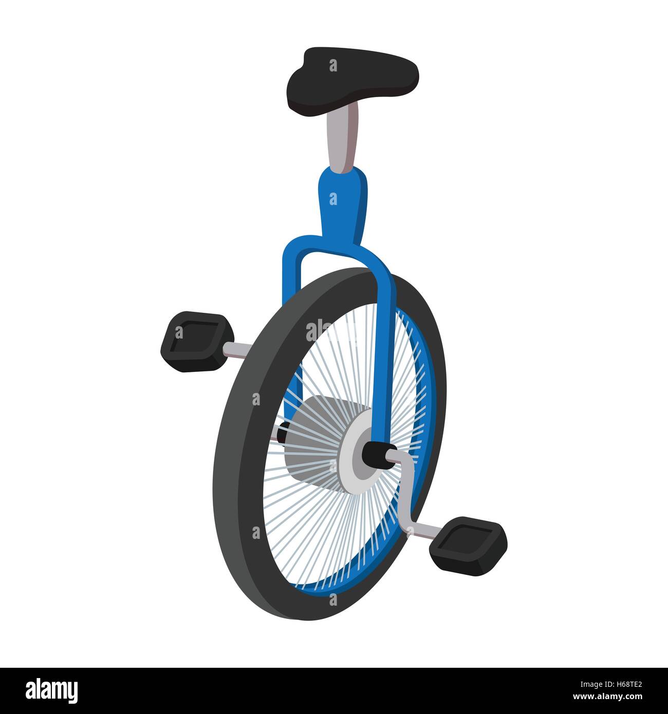 Unicycle, one wheel bicycle cartoon Stock Vector Image & Art - Alamy