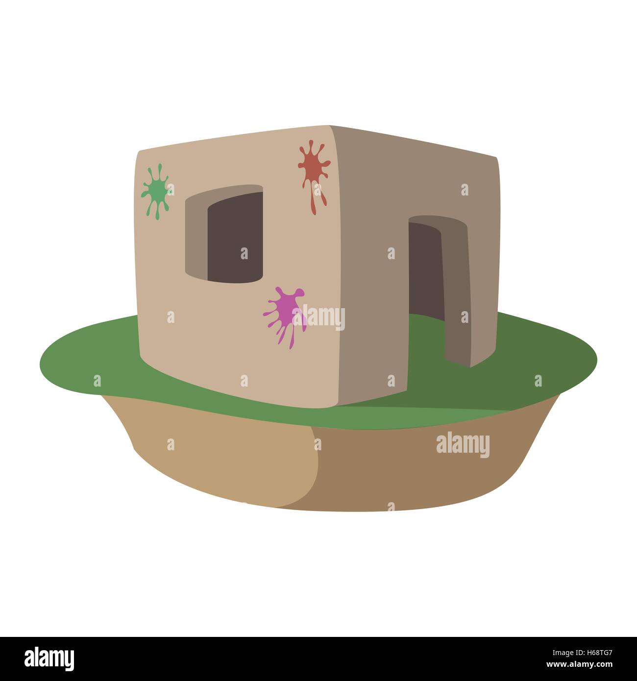 Paintball fortification cartoon icon Stock Vector Image & Art - Alamy