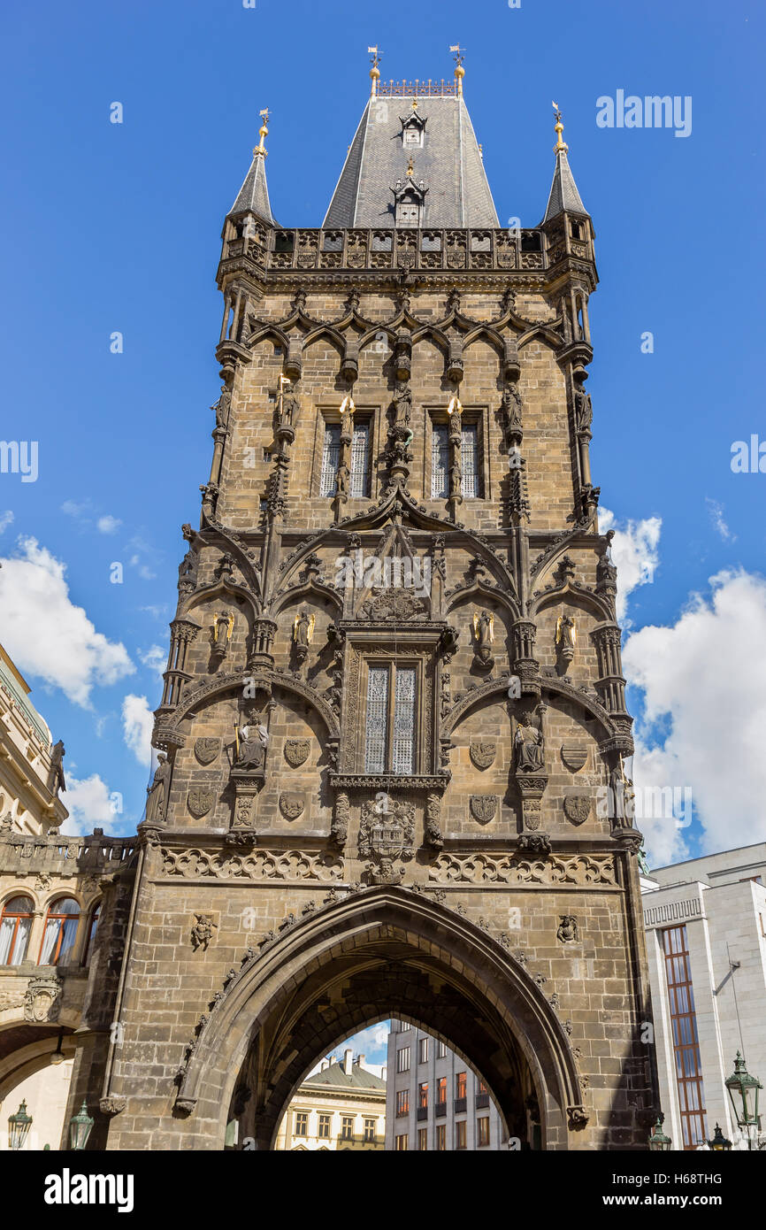 The Powder Tower in Prague Stock Photo - Alamy