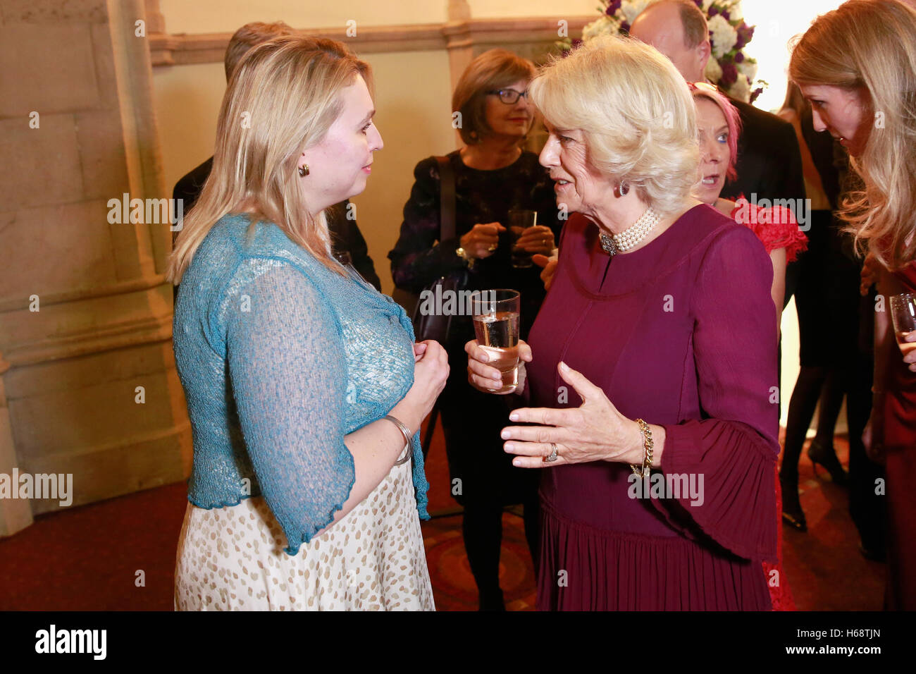The Duchess of Cornwall as she attends the 2016 Man Booker Prize at The Guildhall 2016 in London ...