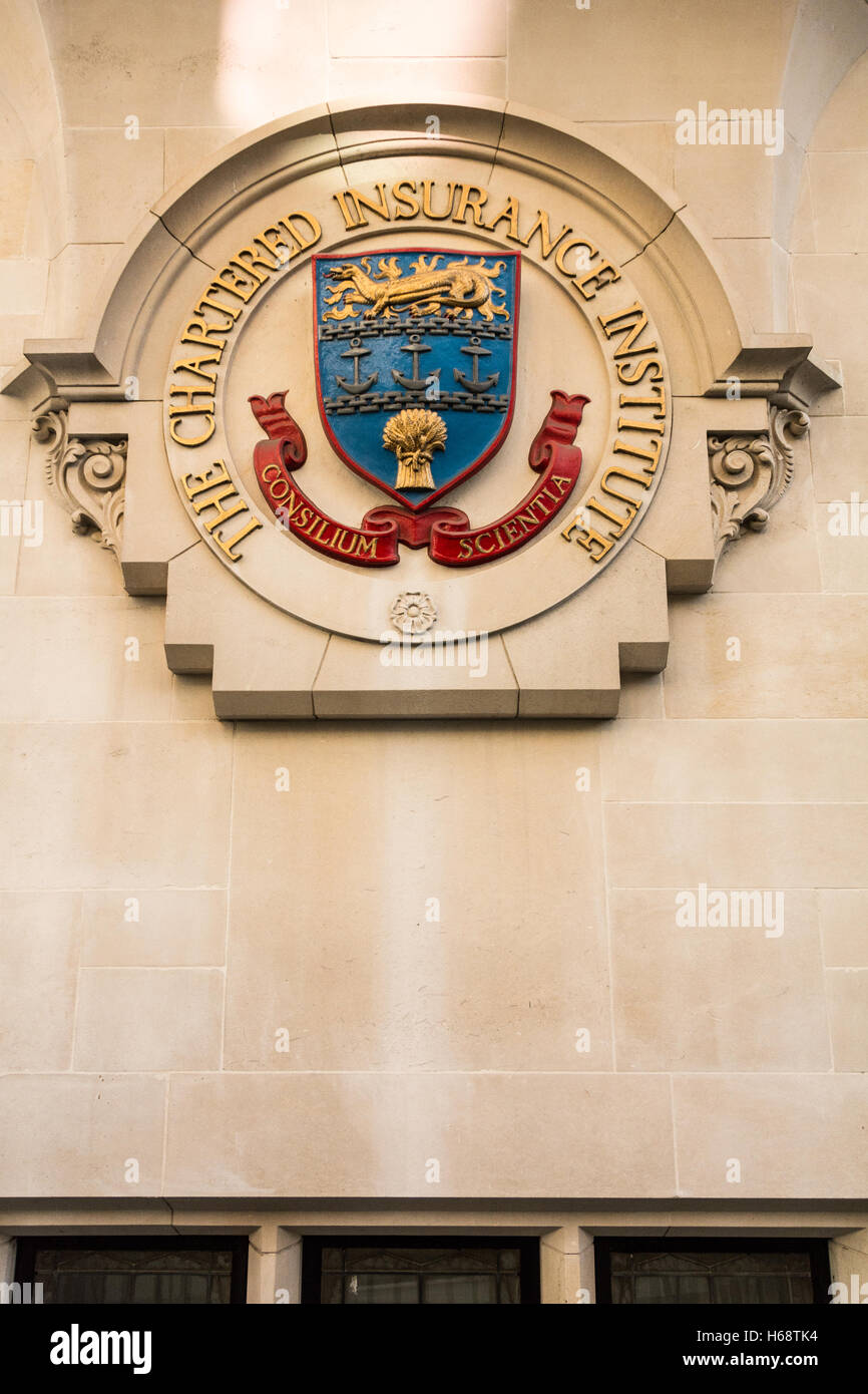 The chartered insurance institute coat of arms hi-res stock photography ...
