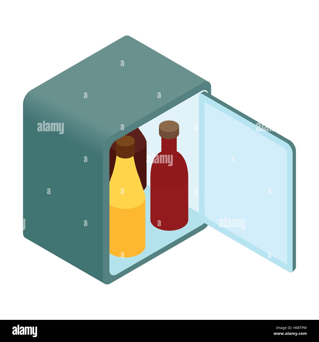 Hotel mini bar fridge Stock Vector Images - Alamy