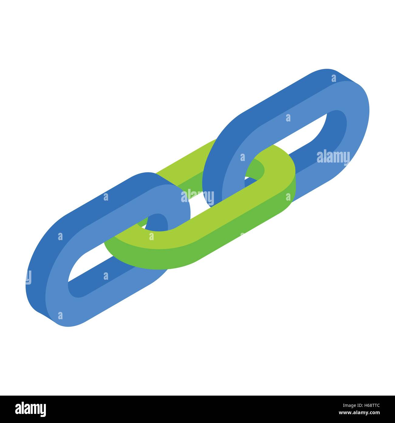 Chain link isometric 3d icon Stock Vector Image & Art - Alamy