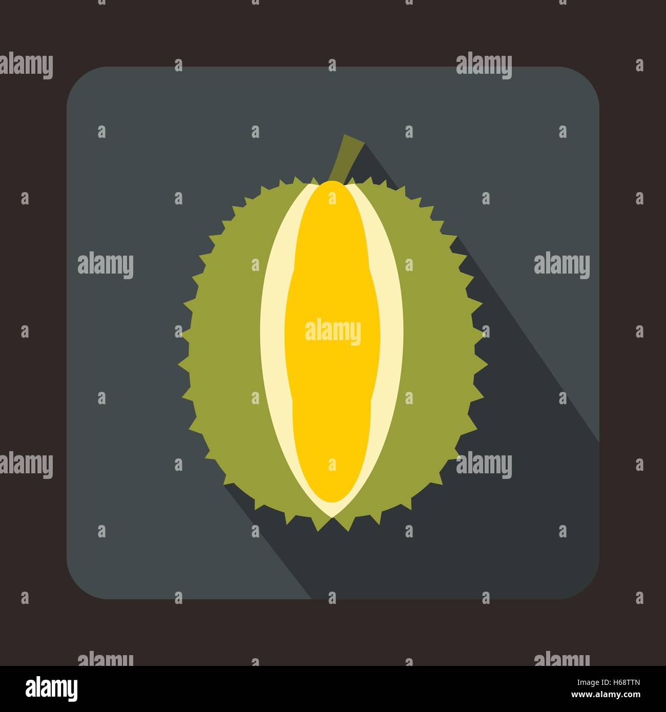 Durian icon in flat style Stock Vector Image & Art - Alamy