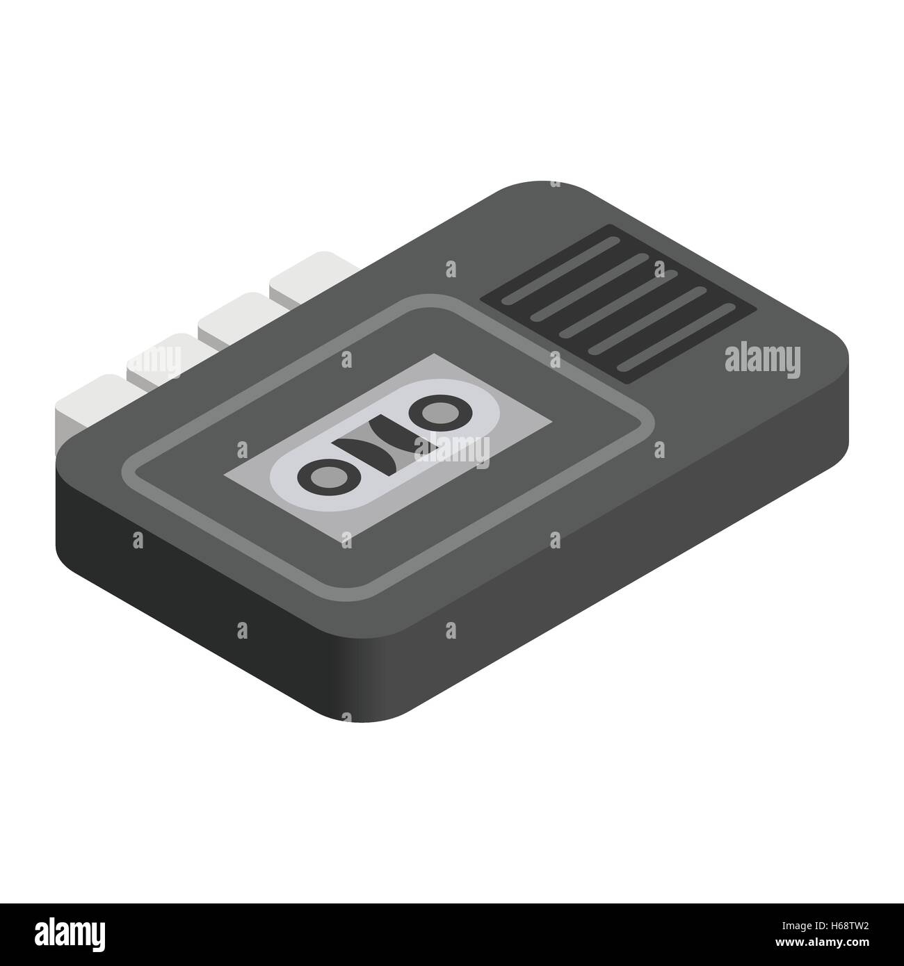 Retro dictaphone isometric 3d icon Stock Vector Image & Art - Alamy