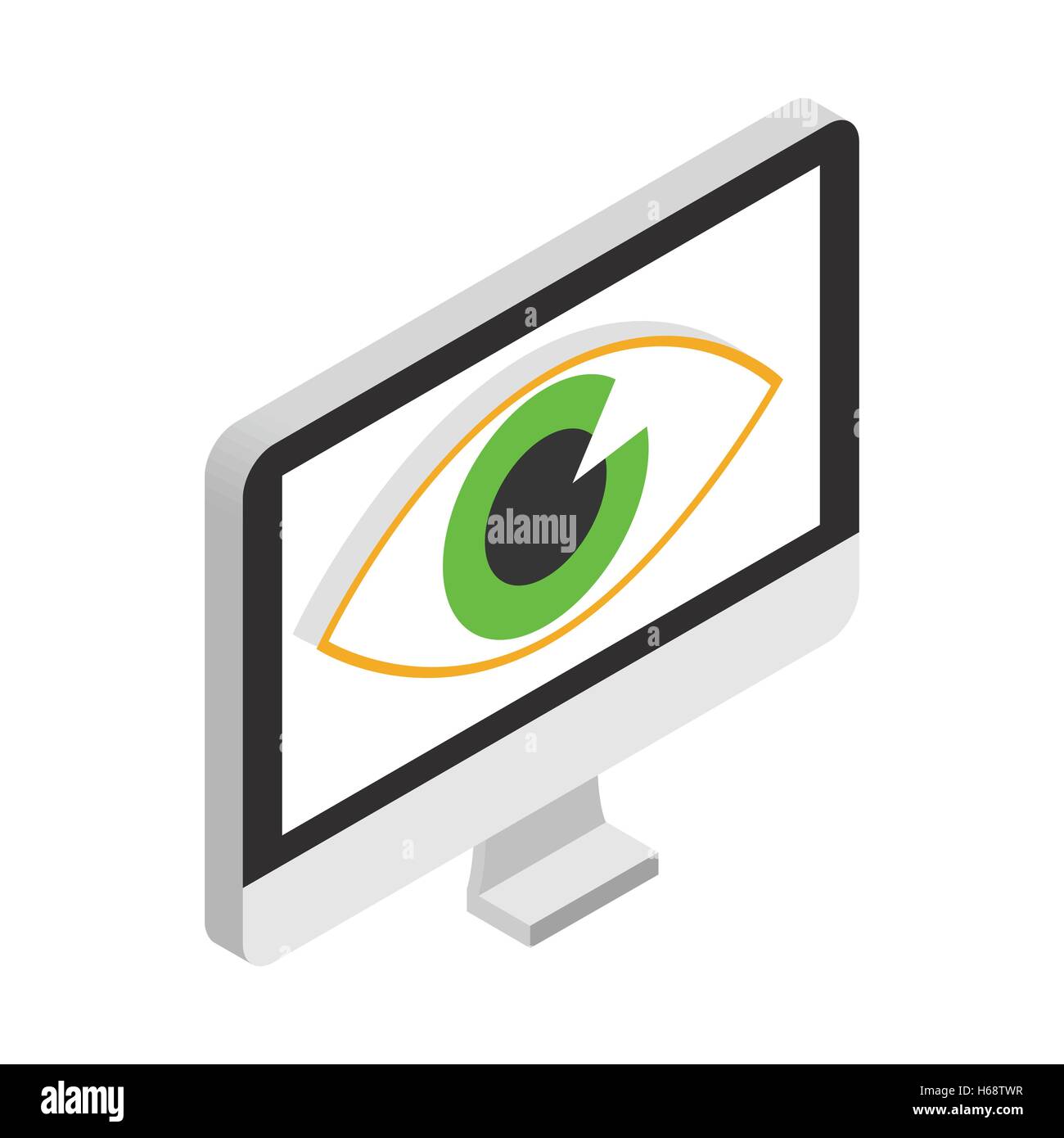 Eye Led Into Image Stock Vector Images - Alamy