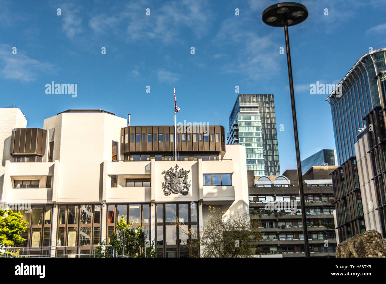 Salters' Hall as seen from St Alphege Gardens in the City of London ...