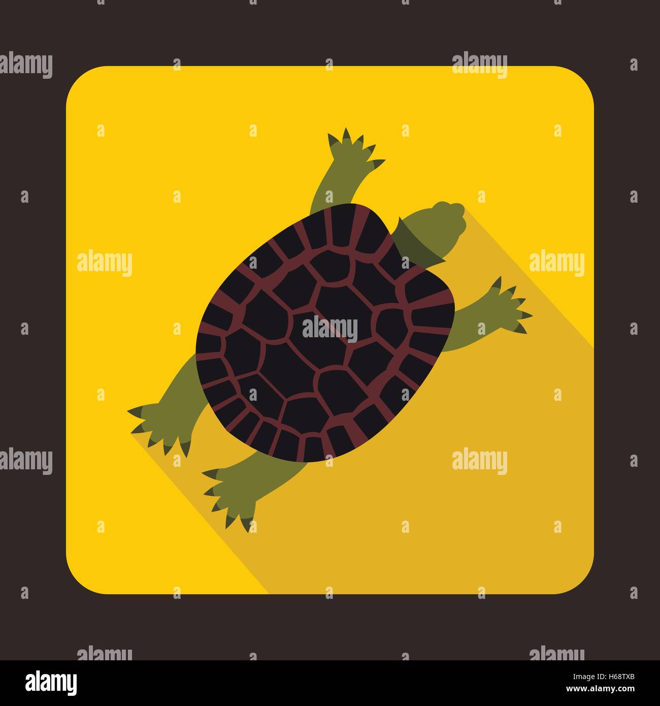 Turtle icon in flat style Stock Vector Image & Art - Alamy