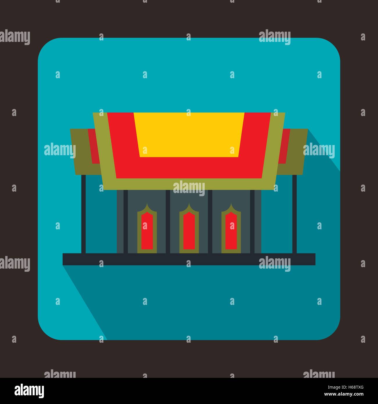 Thailand temple wat in Stock Vector Images - Alamy