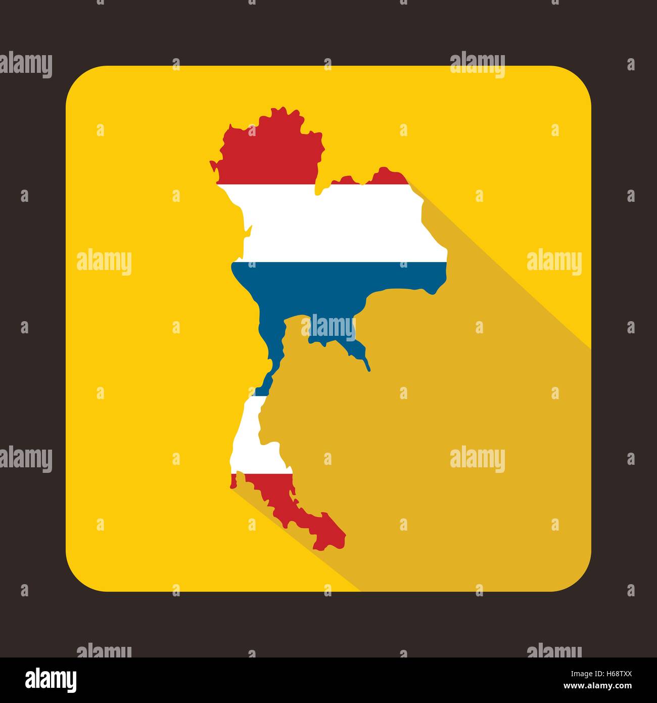 Detailed map thailand capital city hi-res stock photography and images ...