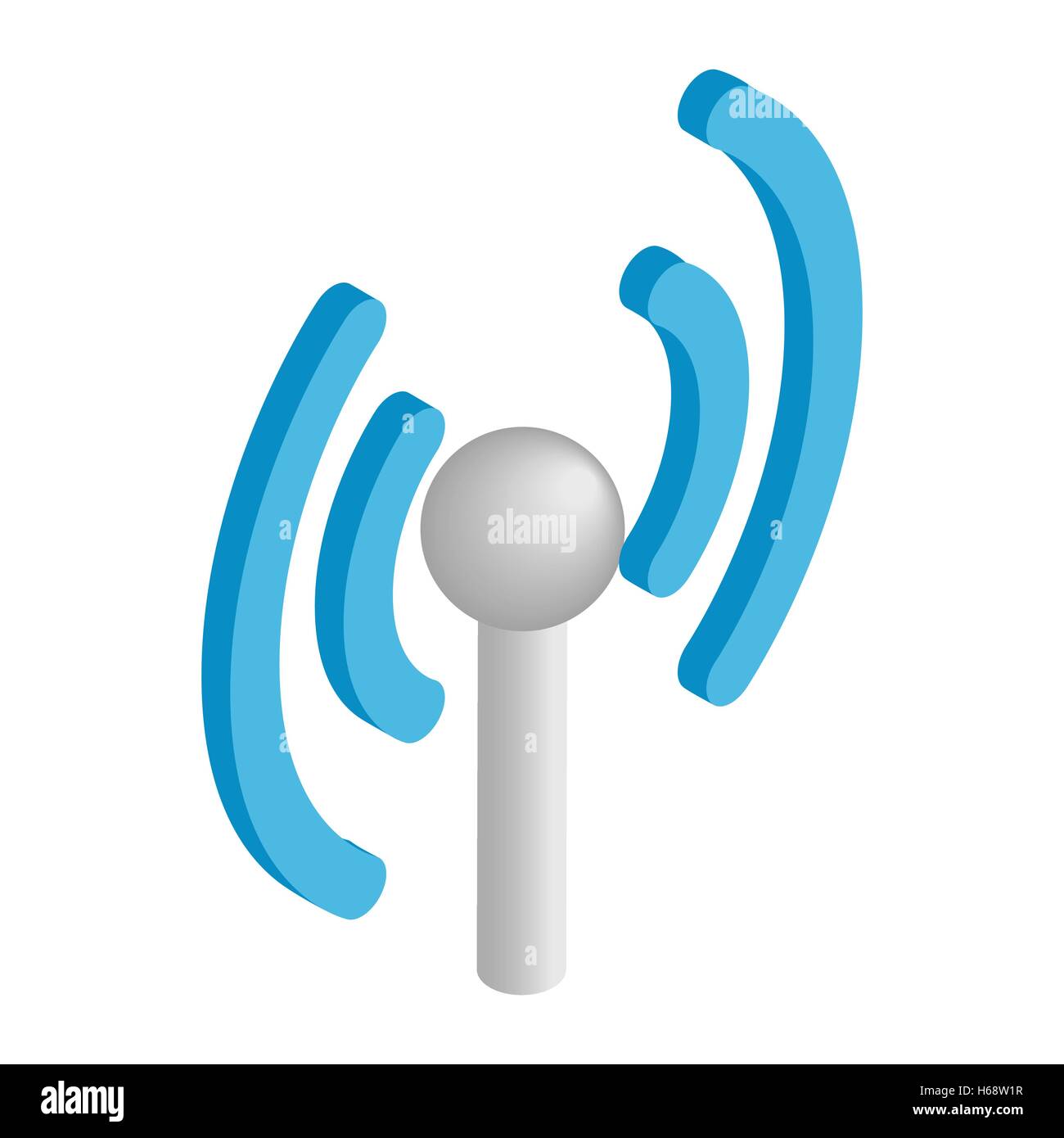 Wireless connection isometric 3d icon Stock Vector Image & Art - Alamy