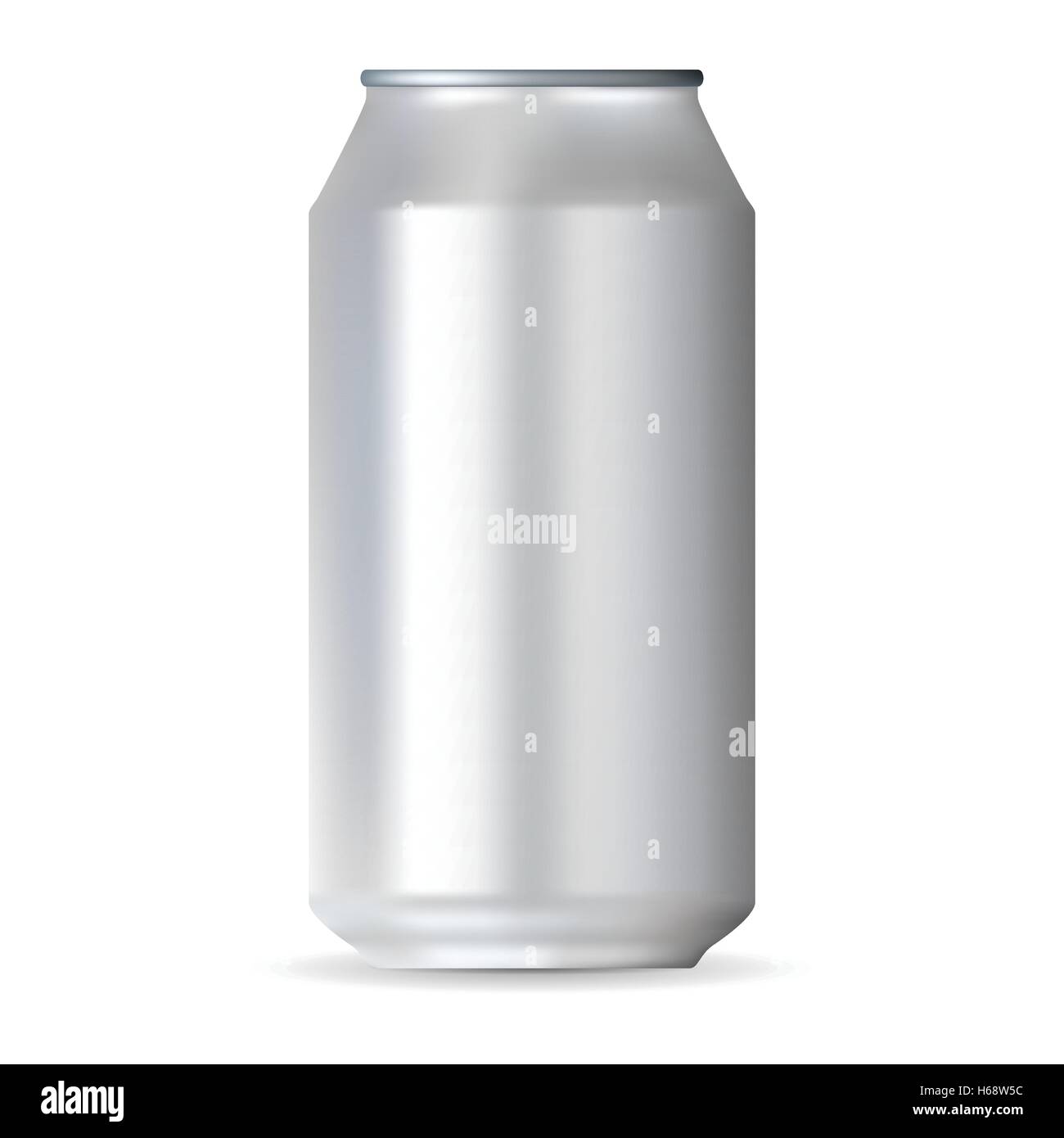 Plain white soda can Stock Vector Images - Alamy