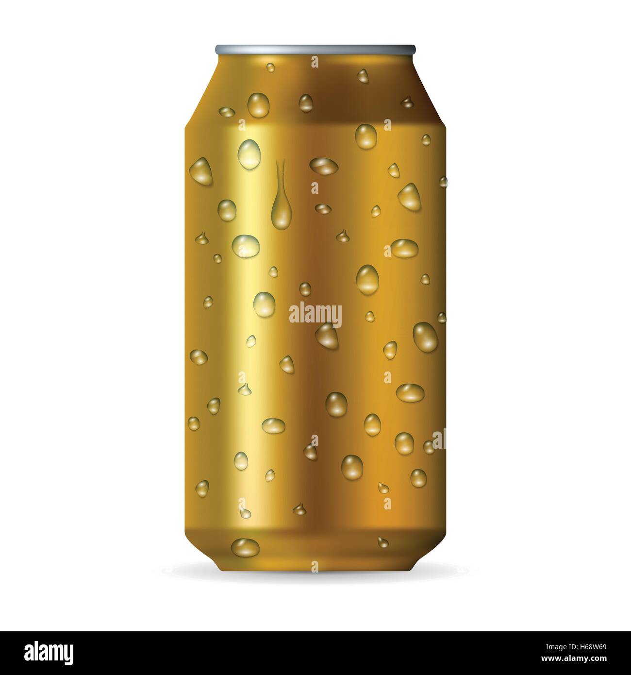 Aluminium can water drops Stock Vector Images - Alamy