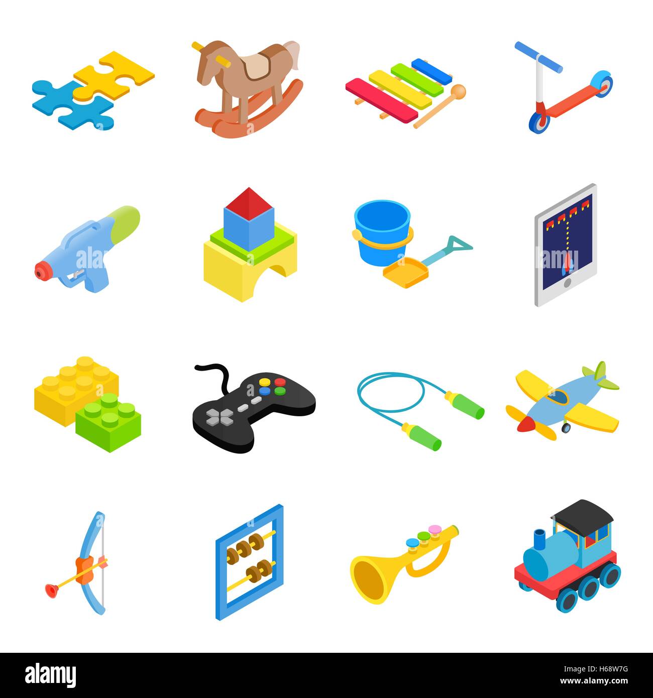 Game controller icon isometric 3d Cut Out Stock Images & Pictures - Alamy