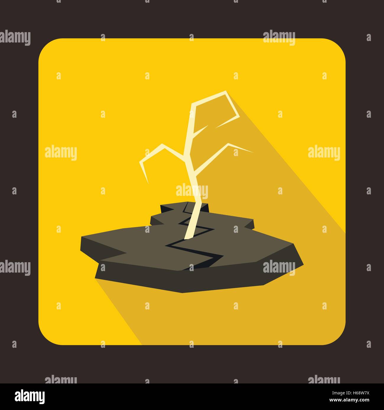 Drought icon in flat style Stock Vector Image & Art - Alamy