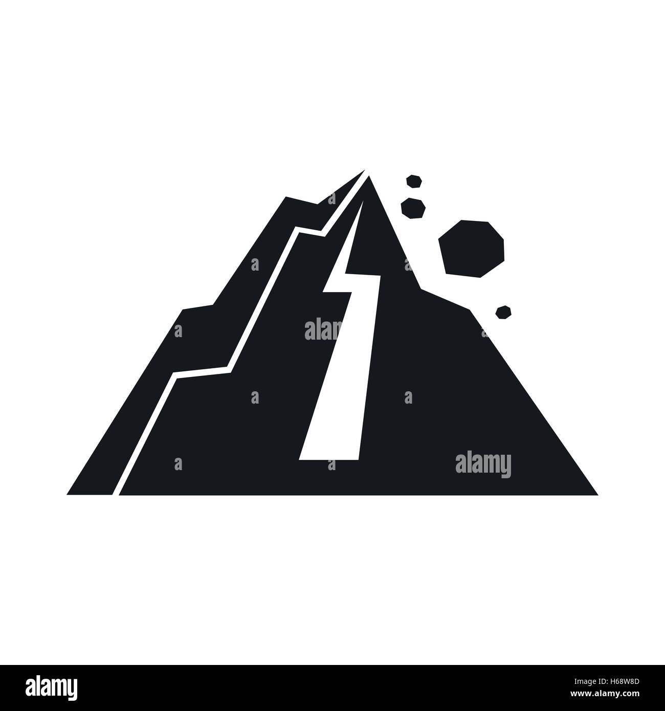 Rockfall icon, simple style Stock Vector Image & Art - Alamy