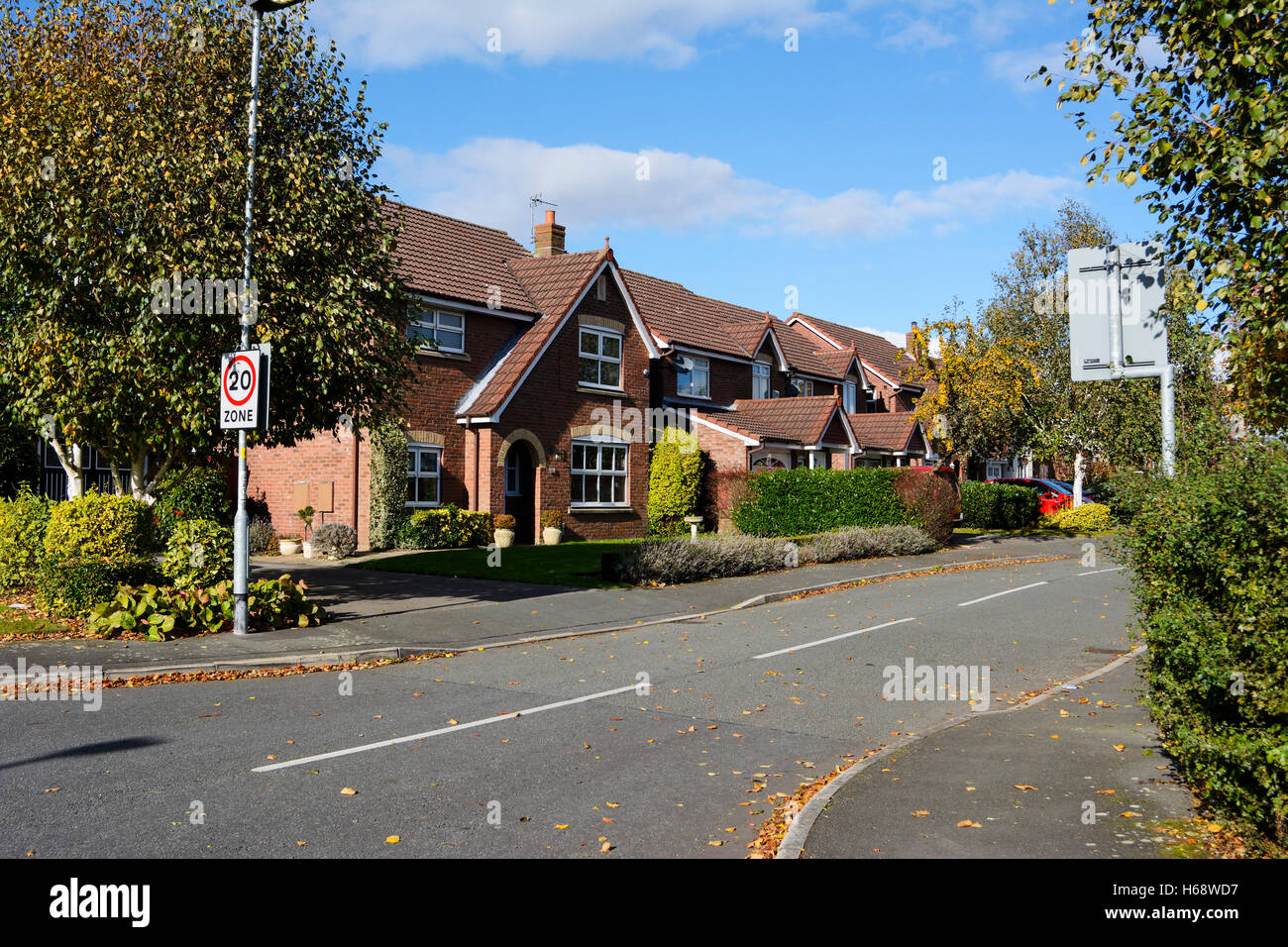 Detached homes on a housing estate Stock Photo - Alamy