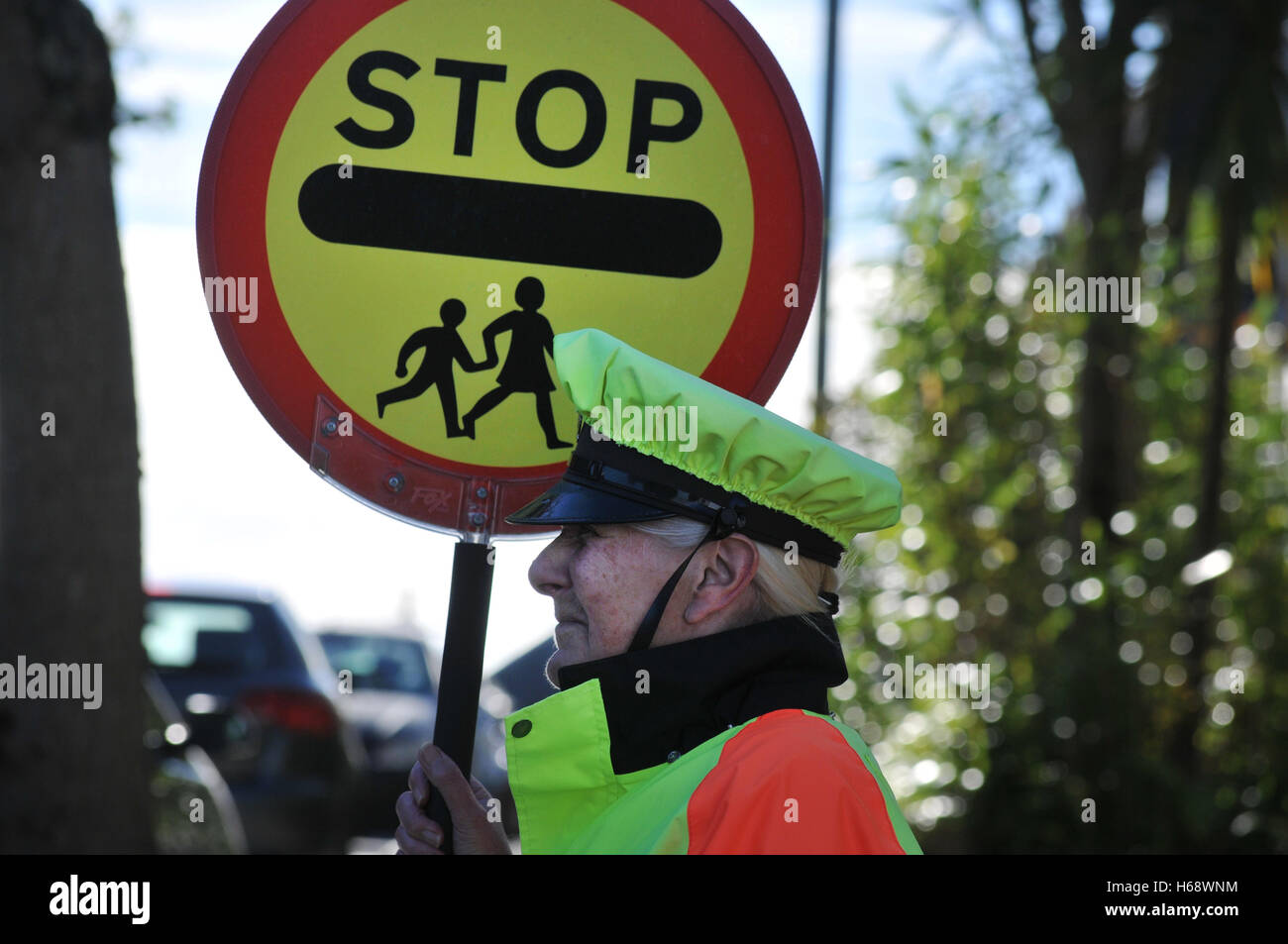 Lollipop lady and uk hi-res stock photography and images - Alamy