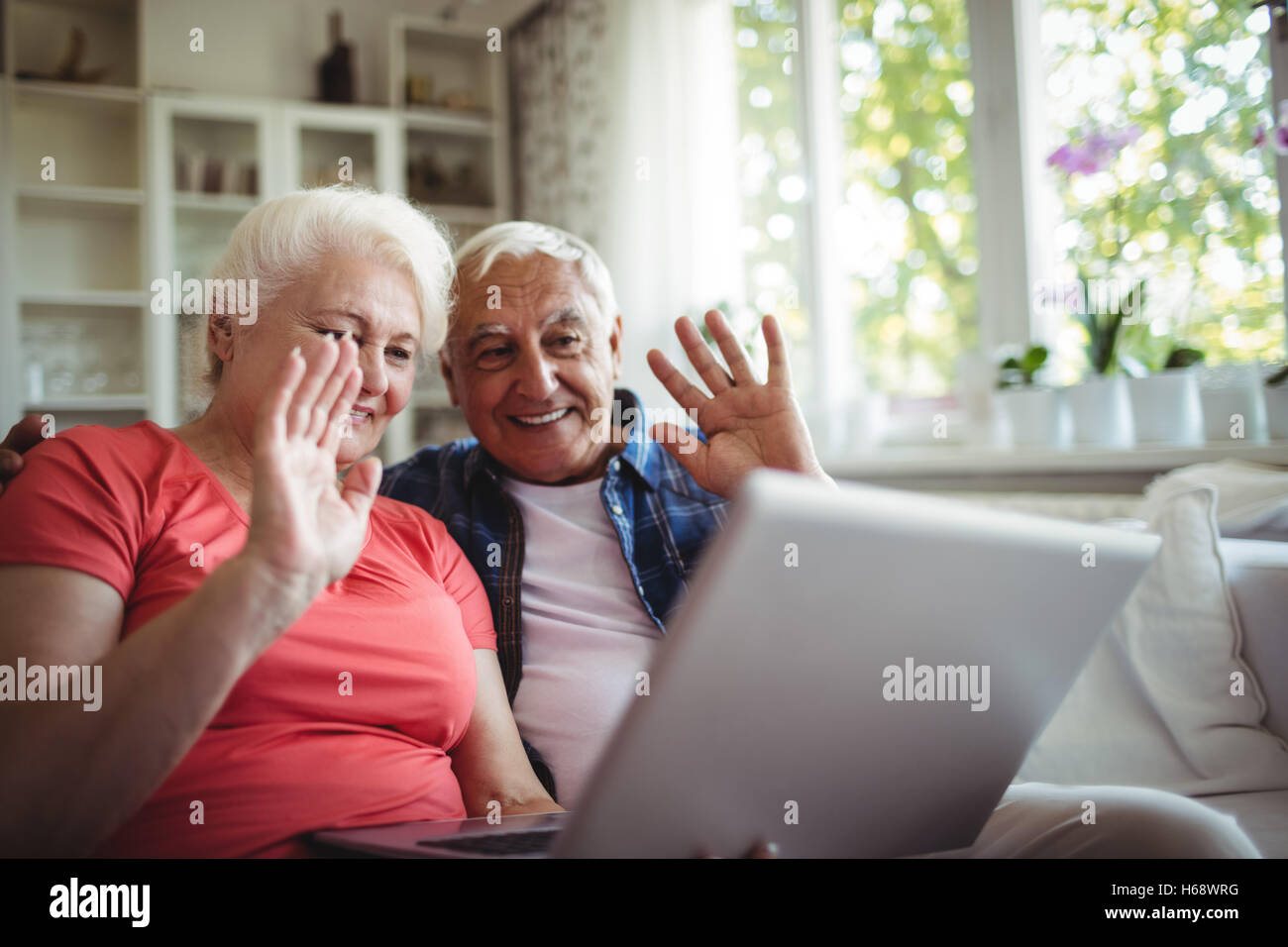 Woman chatting online video connection hi-res stock photography and ...