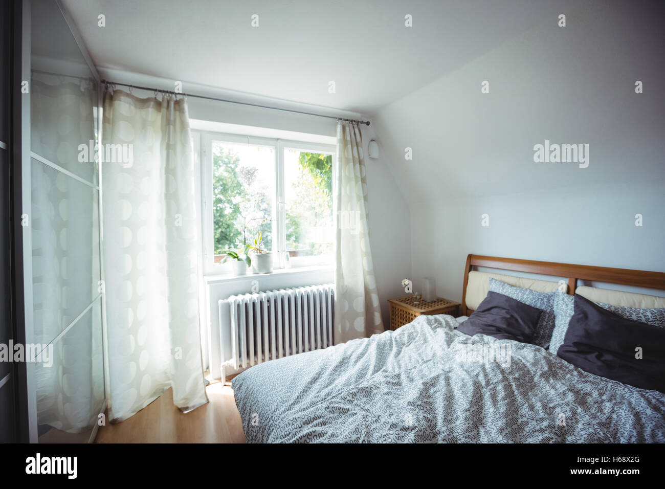 View of a bedroom Stock Photo - Alamy