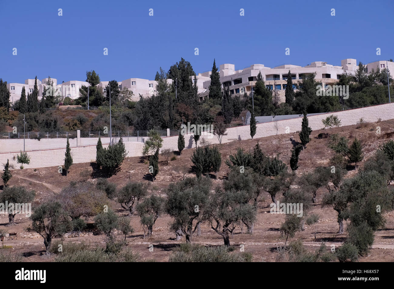 View of The Hebrew University on Mount Scopus, Jerusalem Israel Stock ...