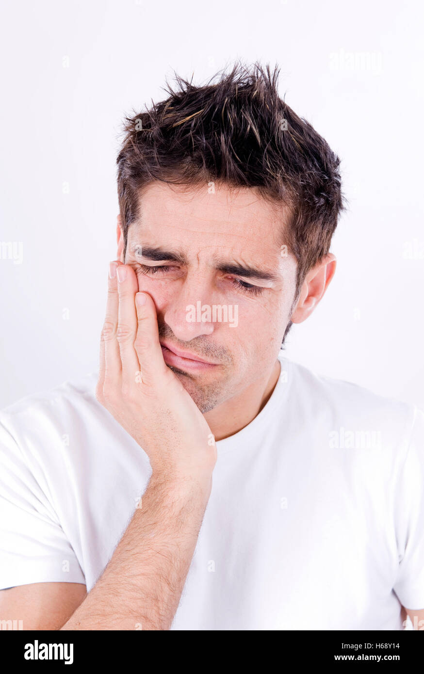 Man with toothache Stock Photo - Alamy