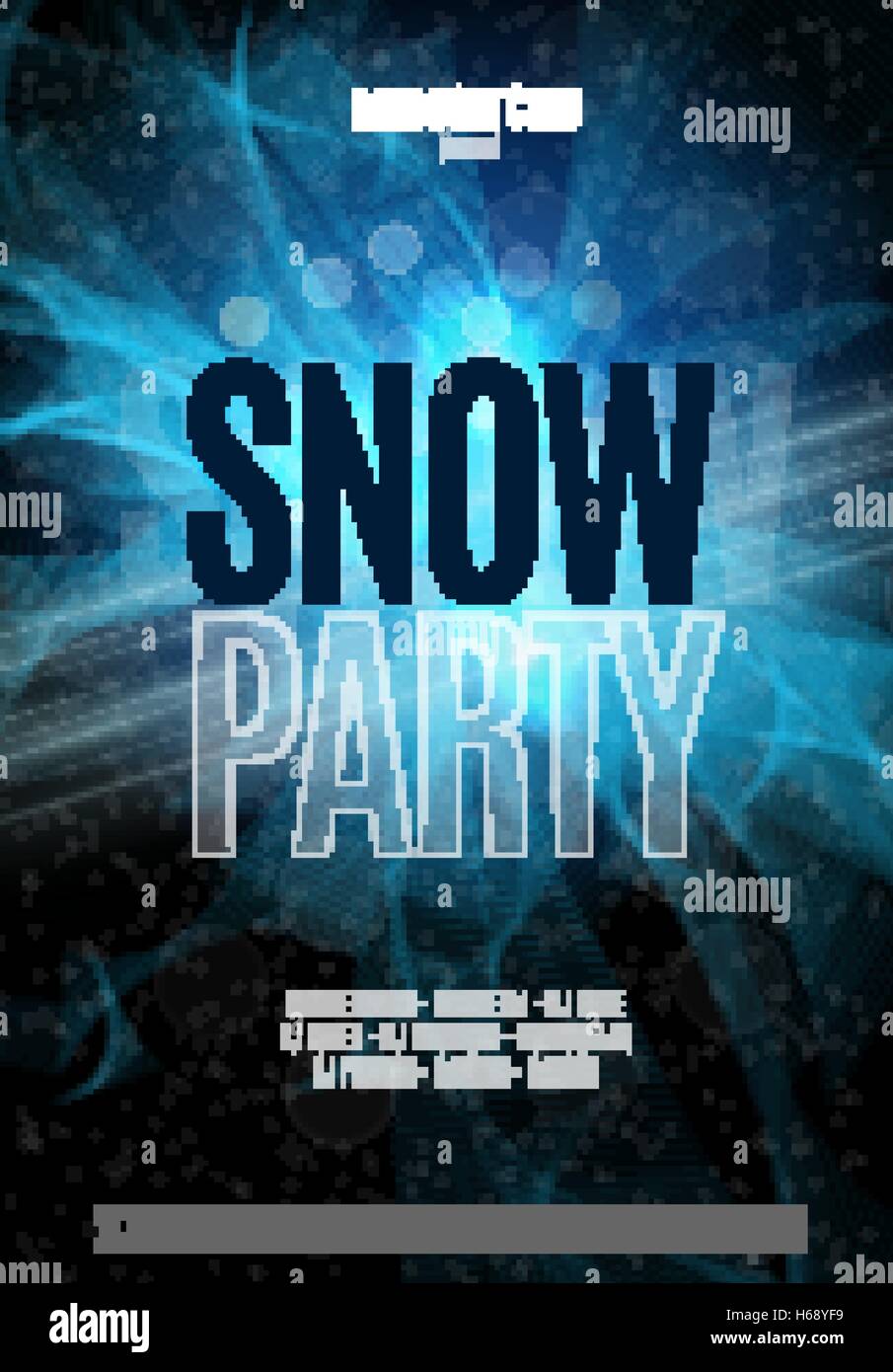 Christmas Snow Party Flyer Stock Vector Image & Art - Alamy