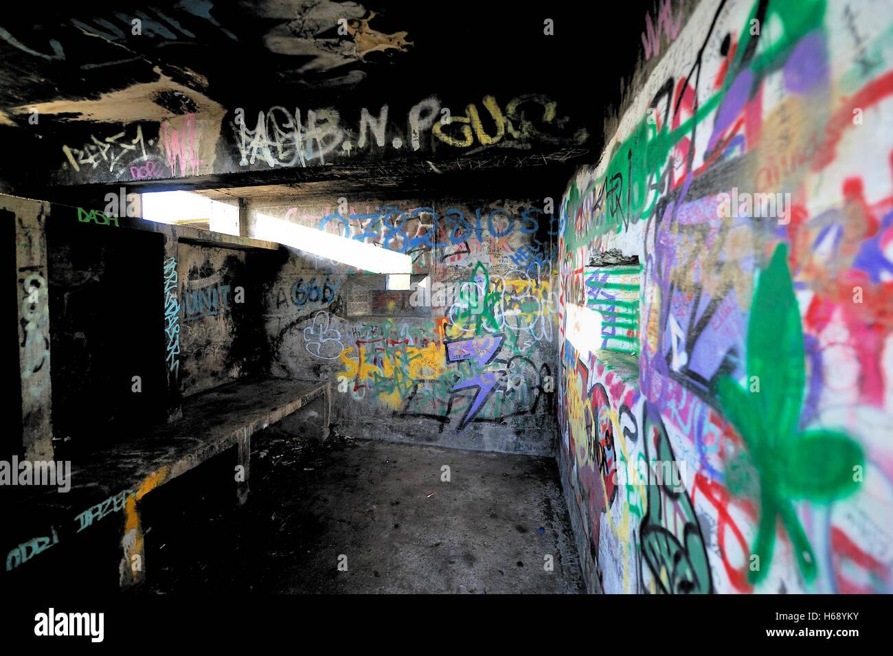 Graffiti On Old Buildings High Resolution Stock Photography and Images ...