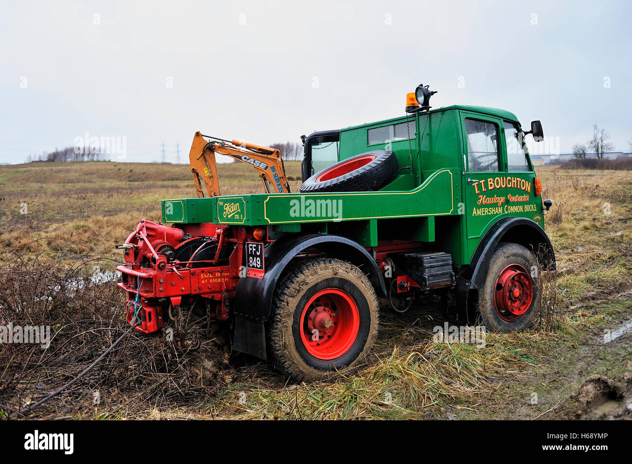 A Foden lorry in a field Stock Photo - Alamy