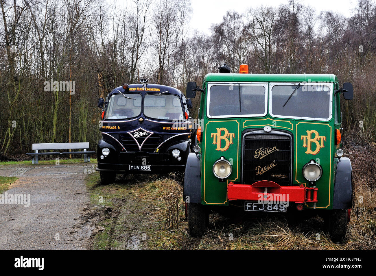 A Foden lorry in a field Stock Photo - Alamy
