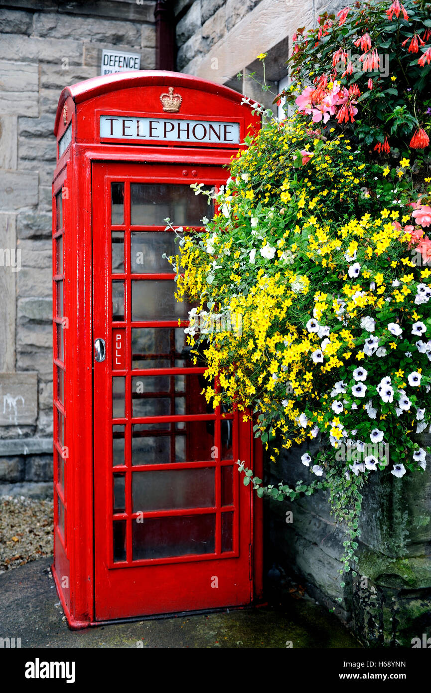 A red telephone box, England, United Kingdom, Europe Stock Photo - Alamy