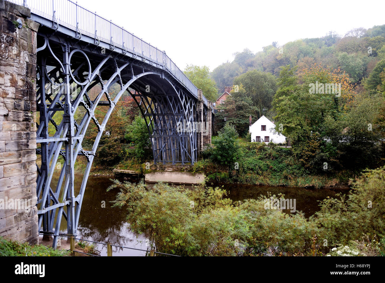 Iron Bridge, Ironbridge Gorge, England, United Kingdom, Europe Stock ...