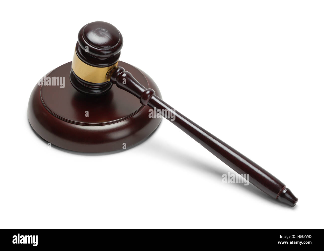 Back View of Judge Gavel Isolated on White Background Stock Photo - Alamy