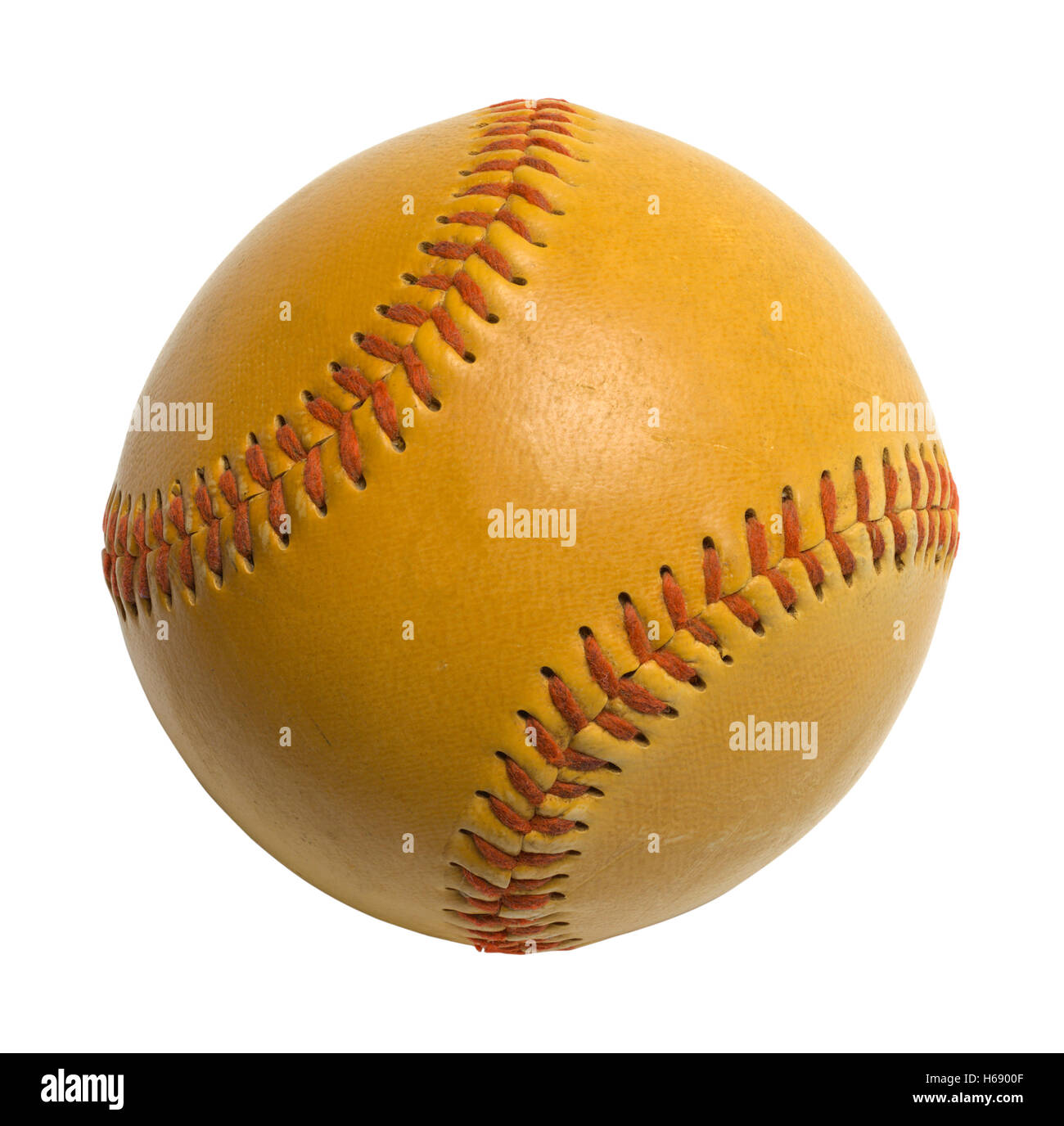 Old Worn Baseball Isolated on White Background Stock Photo - Alamy