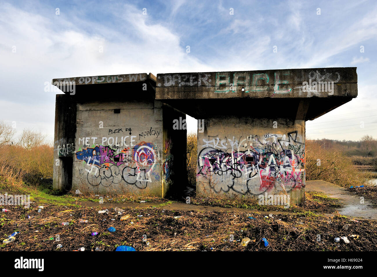Graffiti on an abandoned building Stock Photo - Alamy