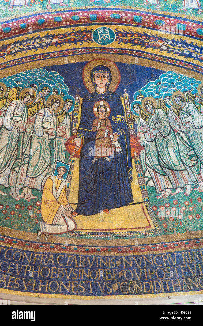 Saint mary angels mosaic hi-res stock photography and images - Alamy