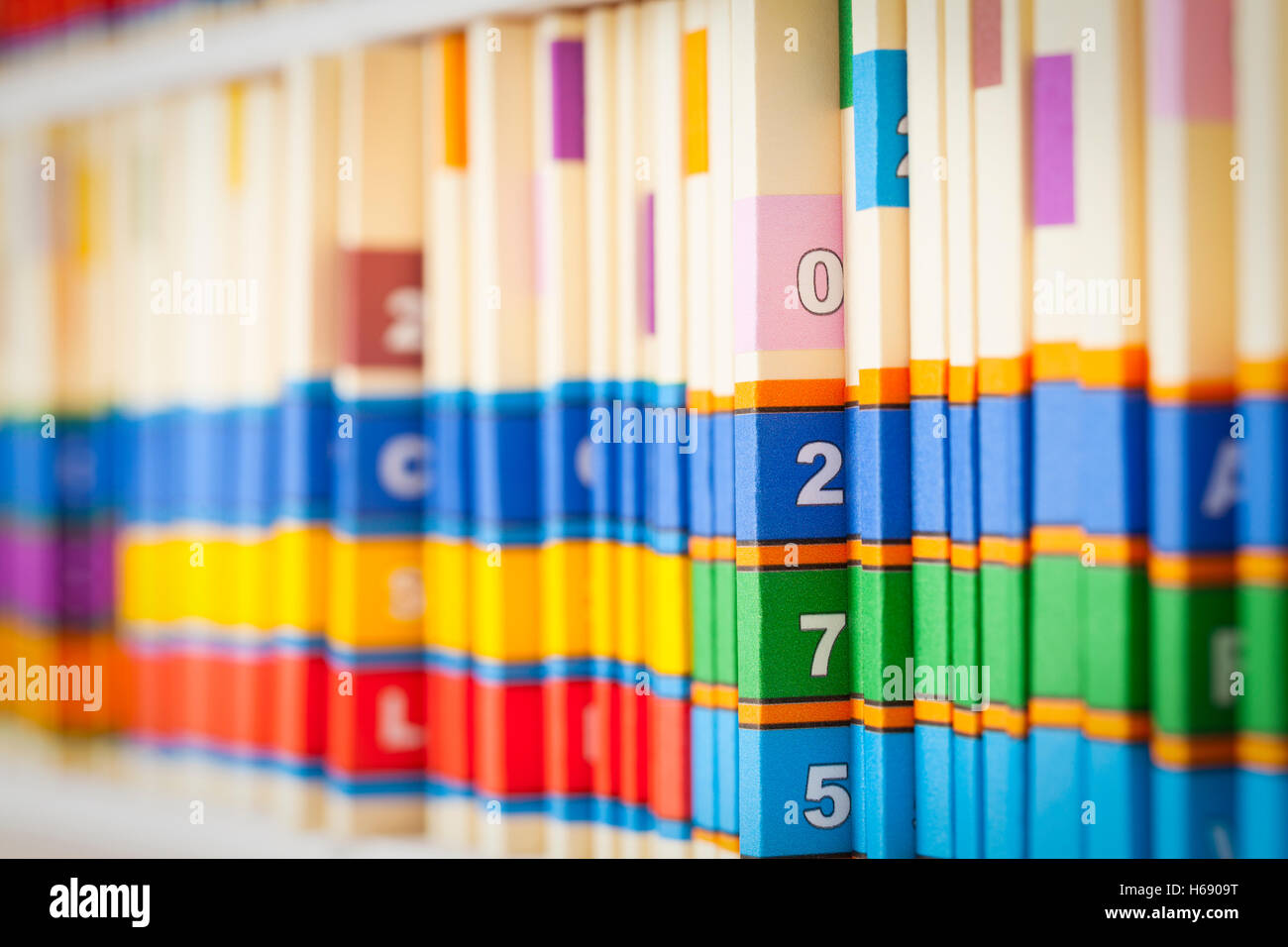 Medical Files on Shelves in Office Setting Stock Photo - Alamy