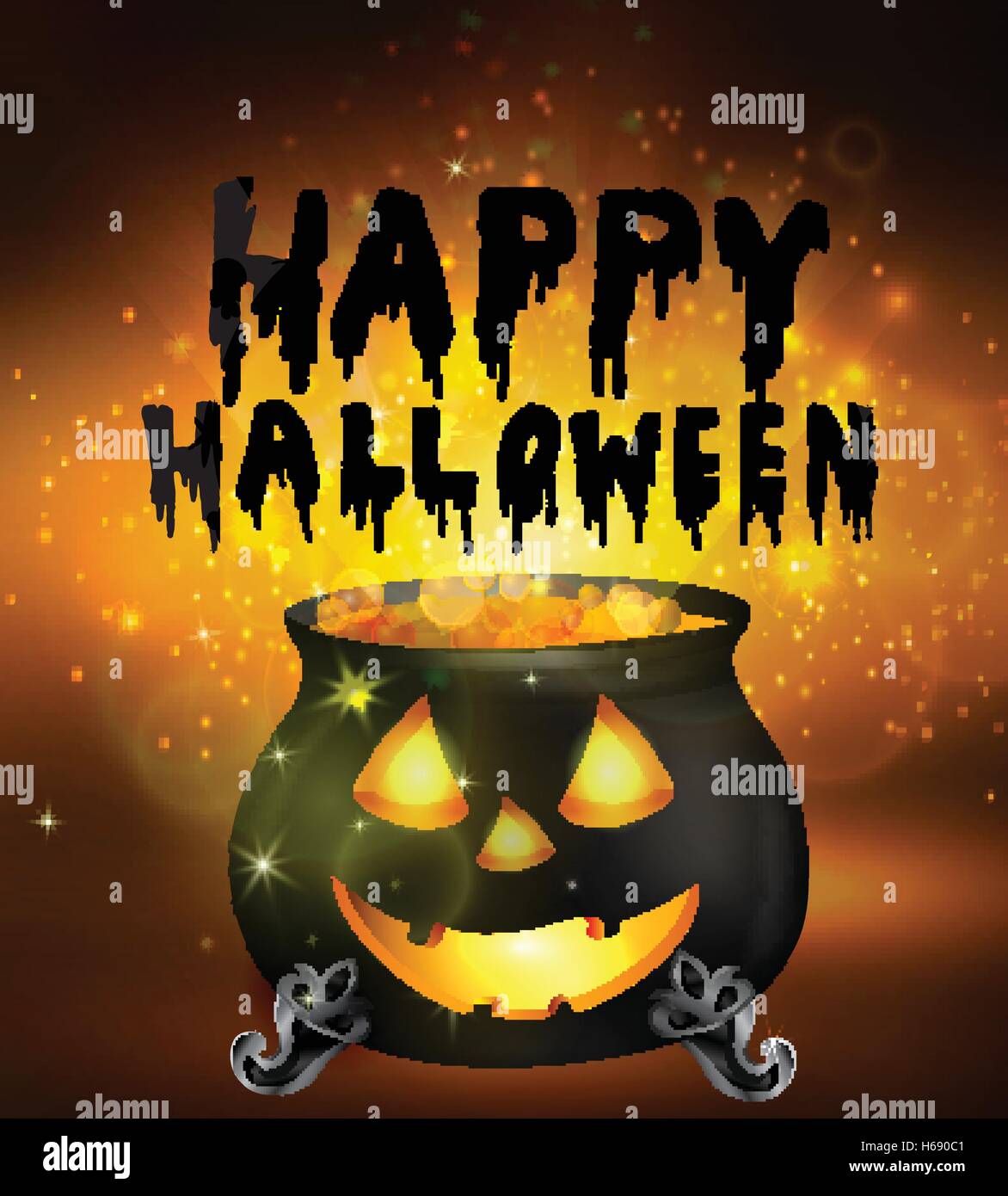 Halloween witches cauldron Stock Vector Image & Art - Alamy