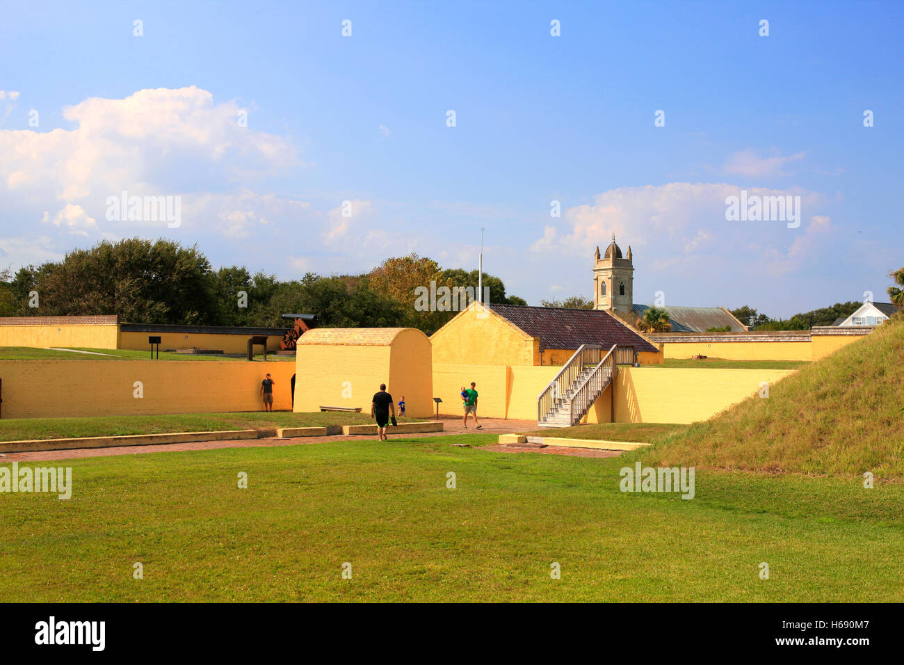 Fort Moultrie on Sullivan's Island in SC. Built in 1776 to protect the ...