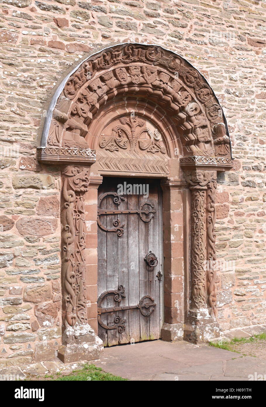 Church of St Mary and St David, Kilpeck, Herefordshire, England, UK ...