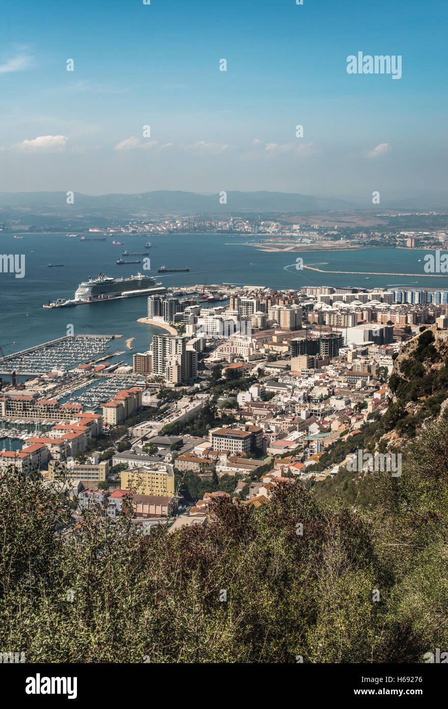 Gibraltar aerial hi-res stock photography and images - Alamy